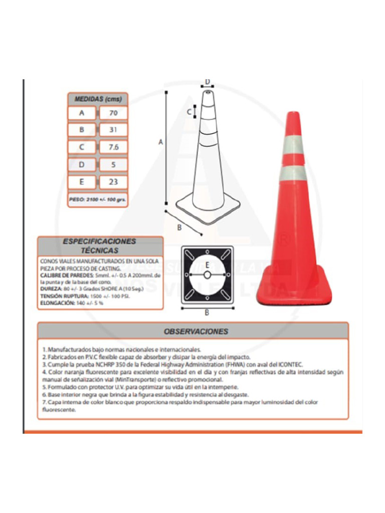 Conos Flexibles 70 CM | PDF