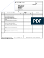 Woodwork Quality Control Checklist | PDF | Wood | Woodworking