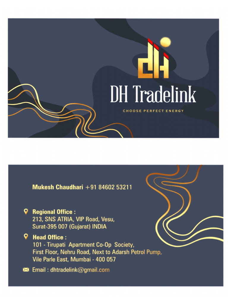 Mukesh Chaudhari Visiting card | PDF