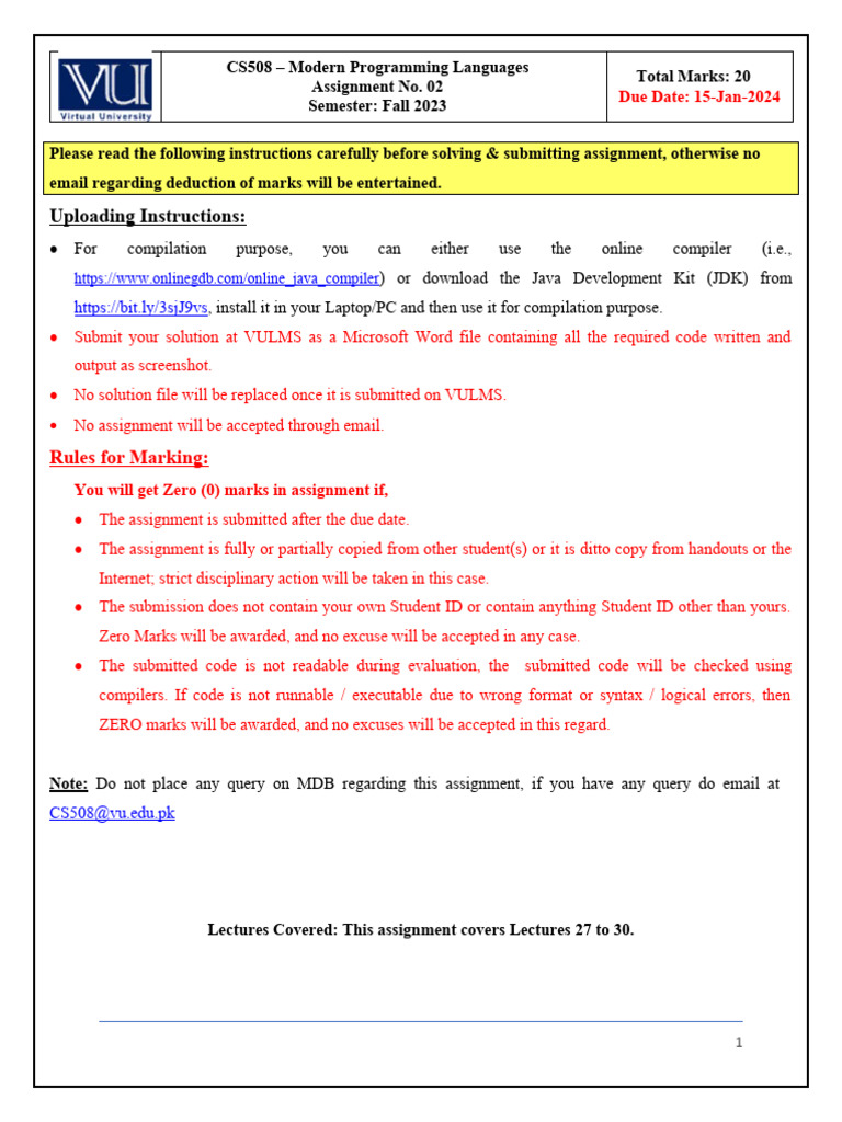 Fall 2023 Cs508 2 Pdf Method Computer Programming Thread Computing 