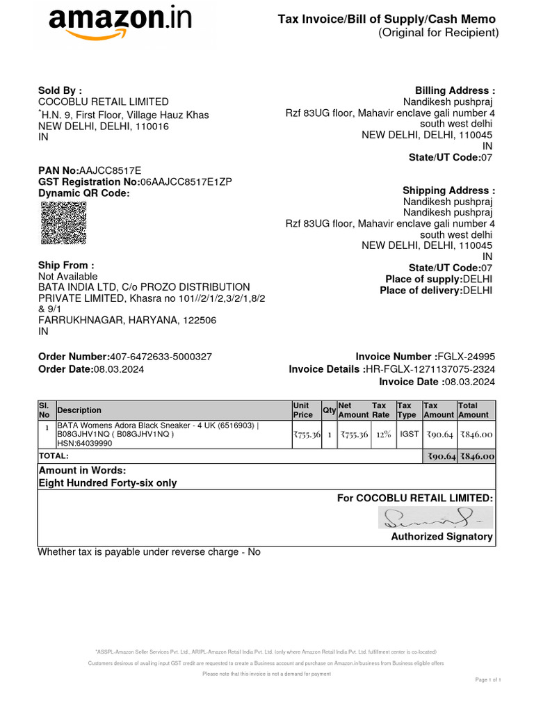 Invoice | PDF | Invoice | Taxation