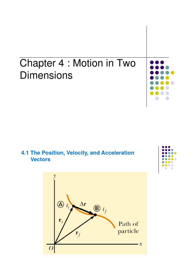Ch4 2D Motion | PDF | Acceleration | Mechanics