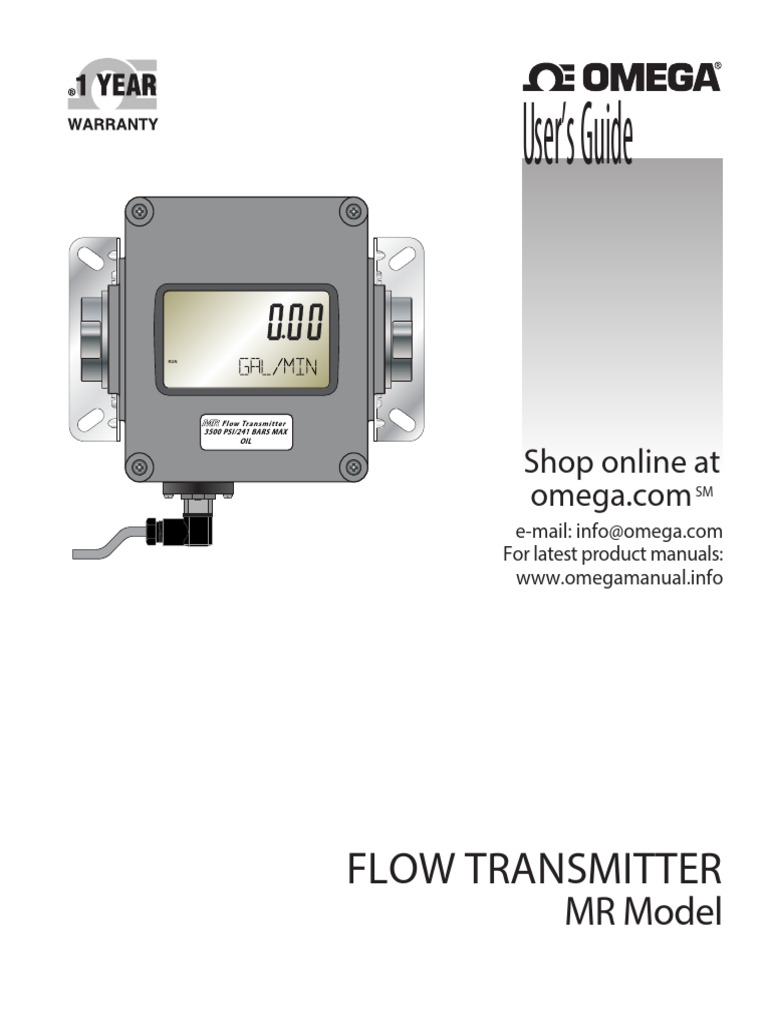 FLR D Manual | PDF | Flow Measurement | Valve