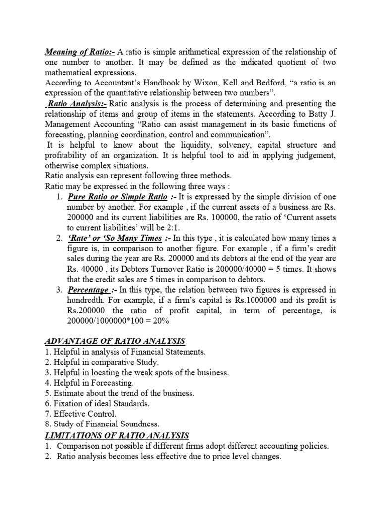 Ratio Analysis | PDF | Dividend | Equity (Finance)