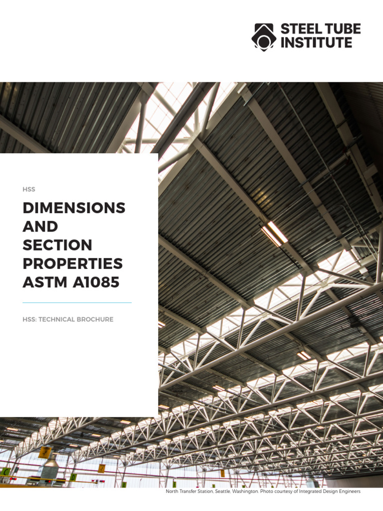 HSS Dimensions and Properties Guide | PDF | Mechanical Engineering ...