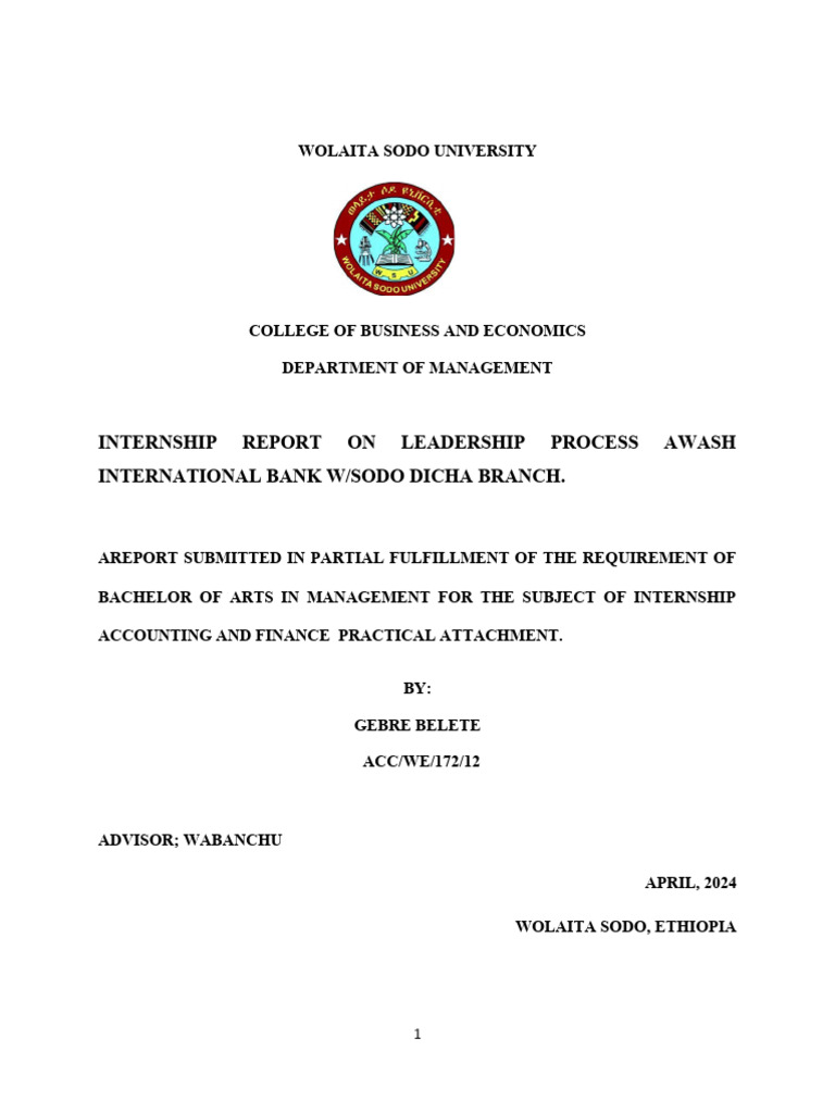 Awash Bank | PDF | Banks | Money