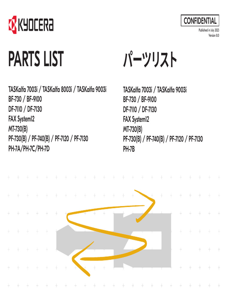 Ta 7003i Ta 8003i Ta 9003i Parts r.8 Assc | PDF