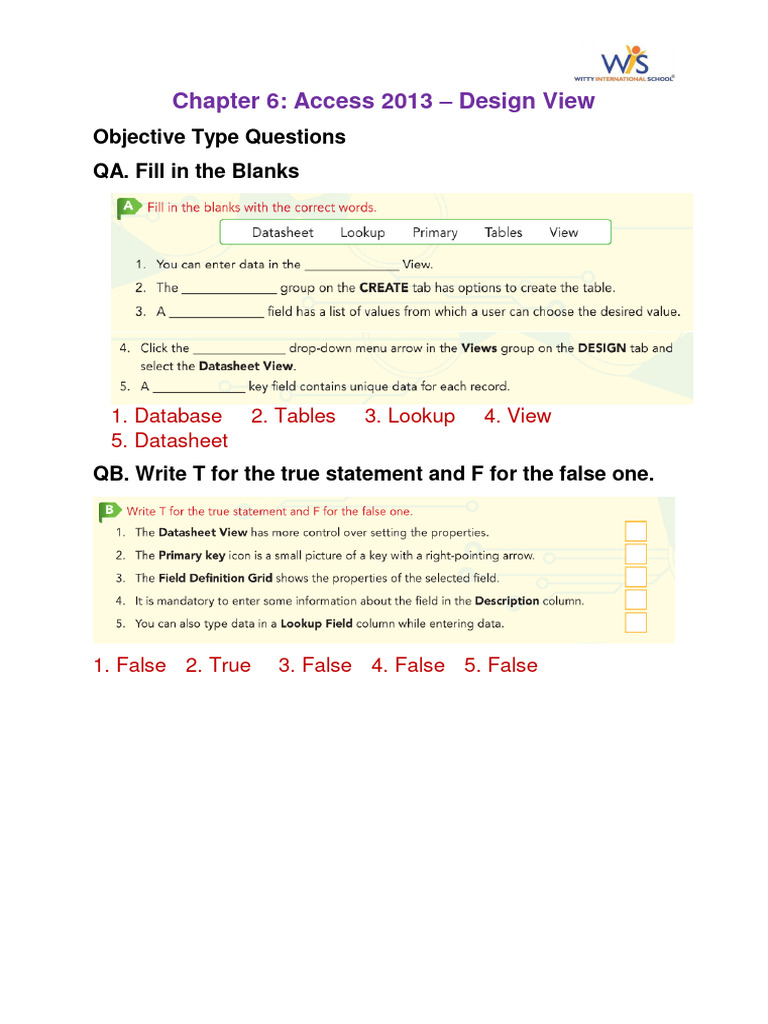 Access - Design View | PDF | Menu (Computing) | Computer Data