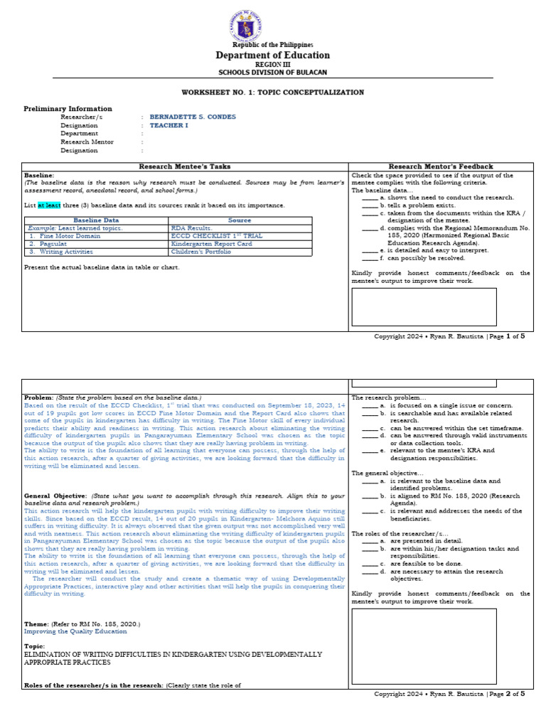 WS01 - Topic-ELIMINATION OF WRITING DIFFICULTY - Edited-2024 - R ...