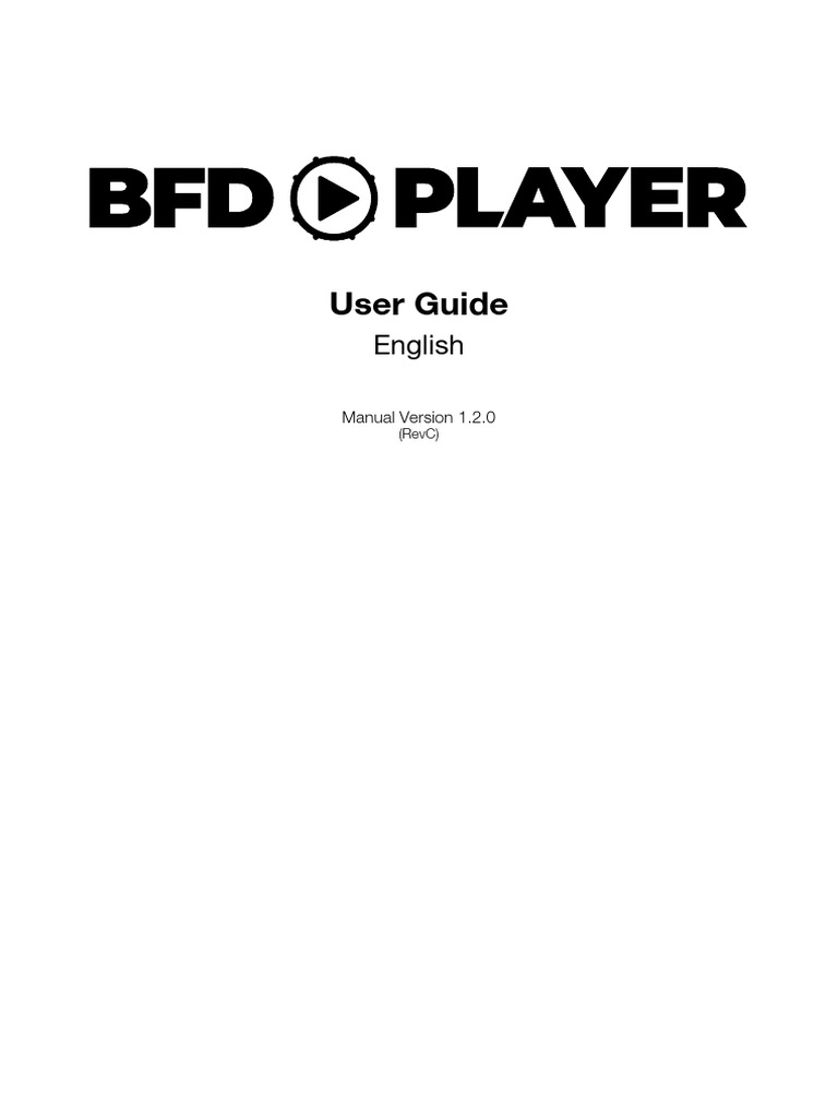 BFD Player - User Guide - v1.2.0 - RevC | PDF | Drum Kit | Tempo