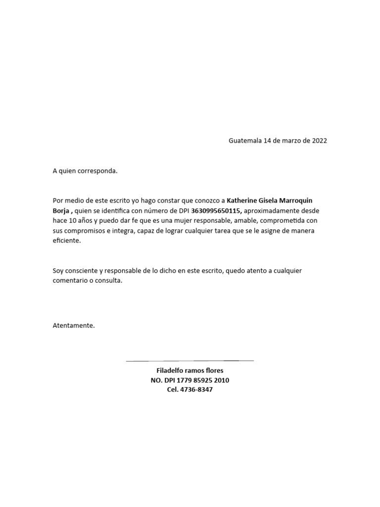 Carta 3 | PDF