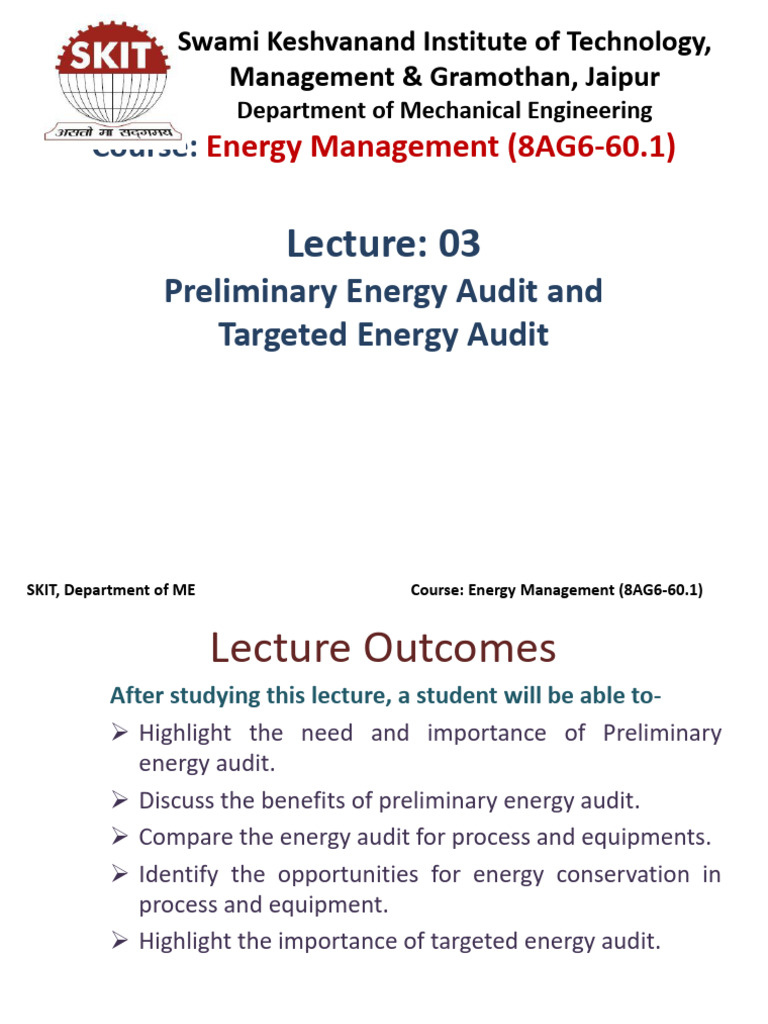 L3 Preliminary Energy Audit and Targetted Energy Audit | Download Free PDF | Efficient Energy ...