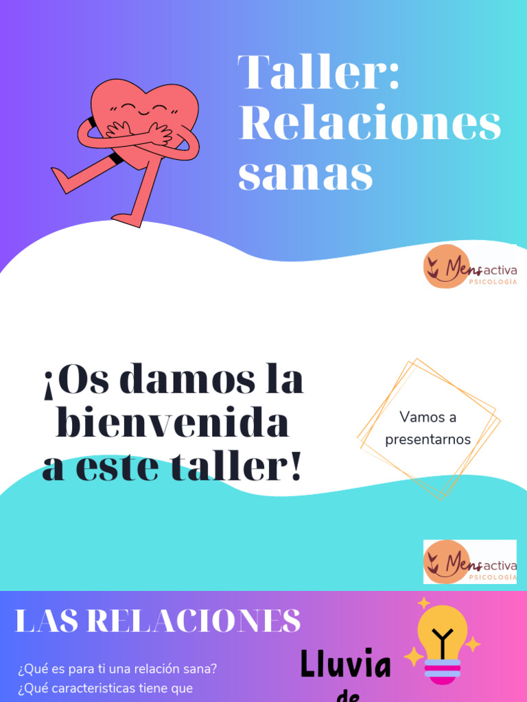 Relaciones Sanas - Presentación | PDF | Amor | Ciencias del comportamiento