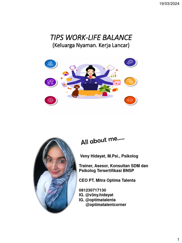 2. Worklife Balance_Keluarga Nyaman Kerja Lancar (Narasumber 2) | PDF