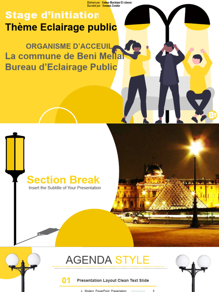 Beni Mellal Public Lighting Guide | PDF | Microsoft Power Point | Microsoft