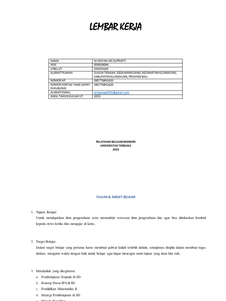 Ni Wayan Ari Suprapti | PDF