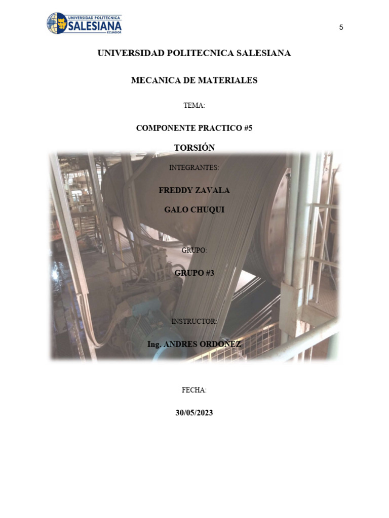 COMPONENTE PRÁCTICO N°5 | PDF