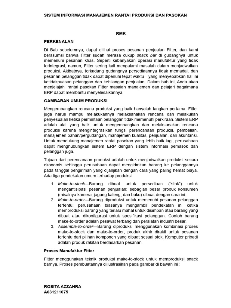 CH#4 RMK Rosita Azzahra A031211075 | PDF