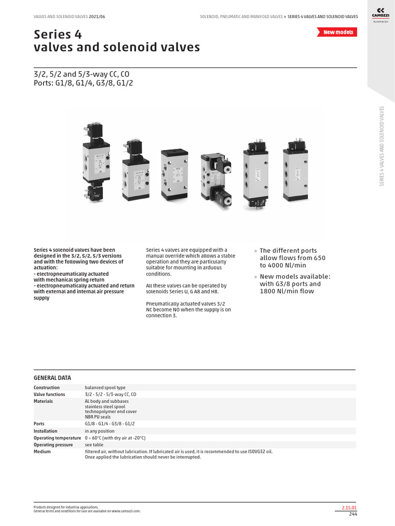 ENG.4.2.15 (2) Series 4 Valves | PDF | Valve | Actuator