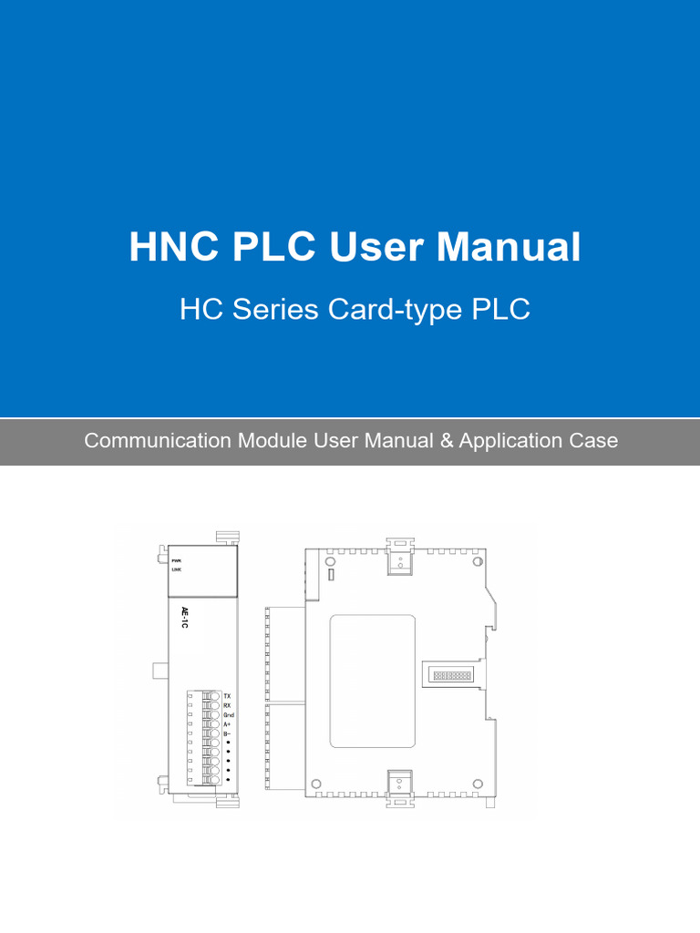HCS-Series Comm Module Manual 202012091835420710 | PDF | Programmable ...