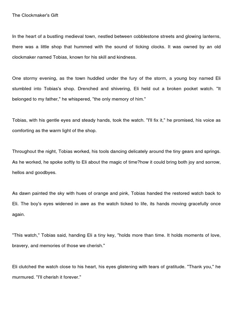 The Clockmakers Gift Final | PDF