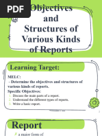 EAPP Q2 Module 4 DETERMINES THE OBJECTIVES AND STRUCTURES OF VARIOUS KINDS OF REPORTS | PDF ...