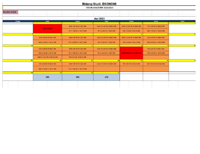JADWAL | PDF