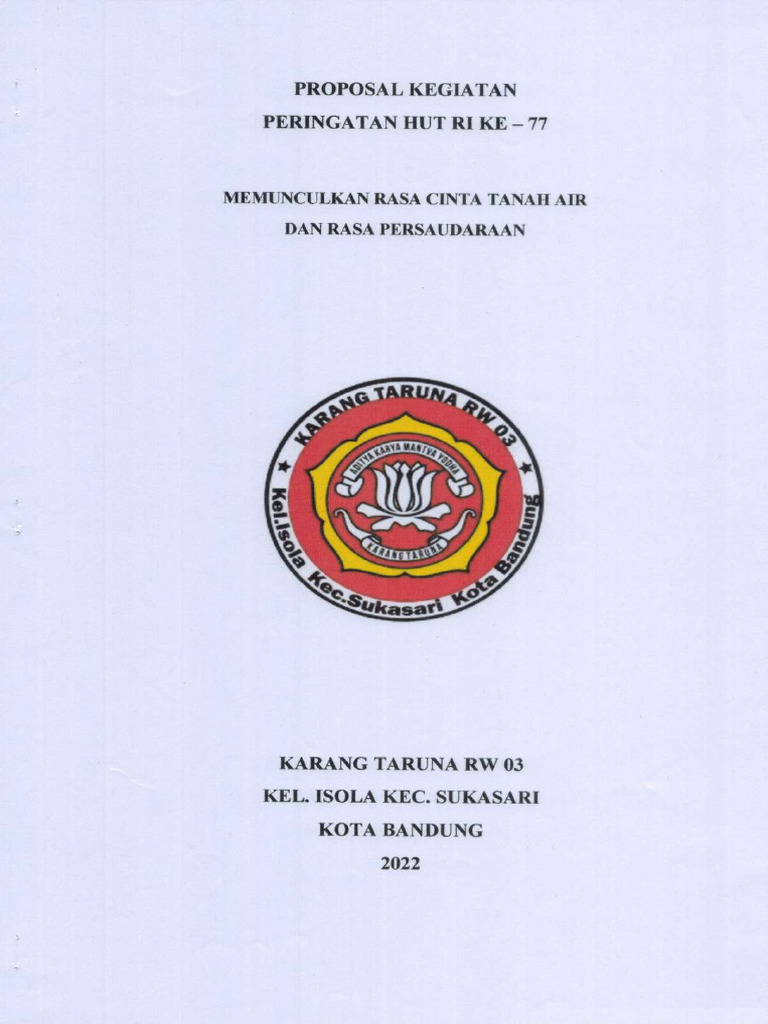 PROPOSAL KARANG TARUNA_compressed | PDF