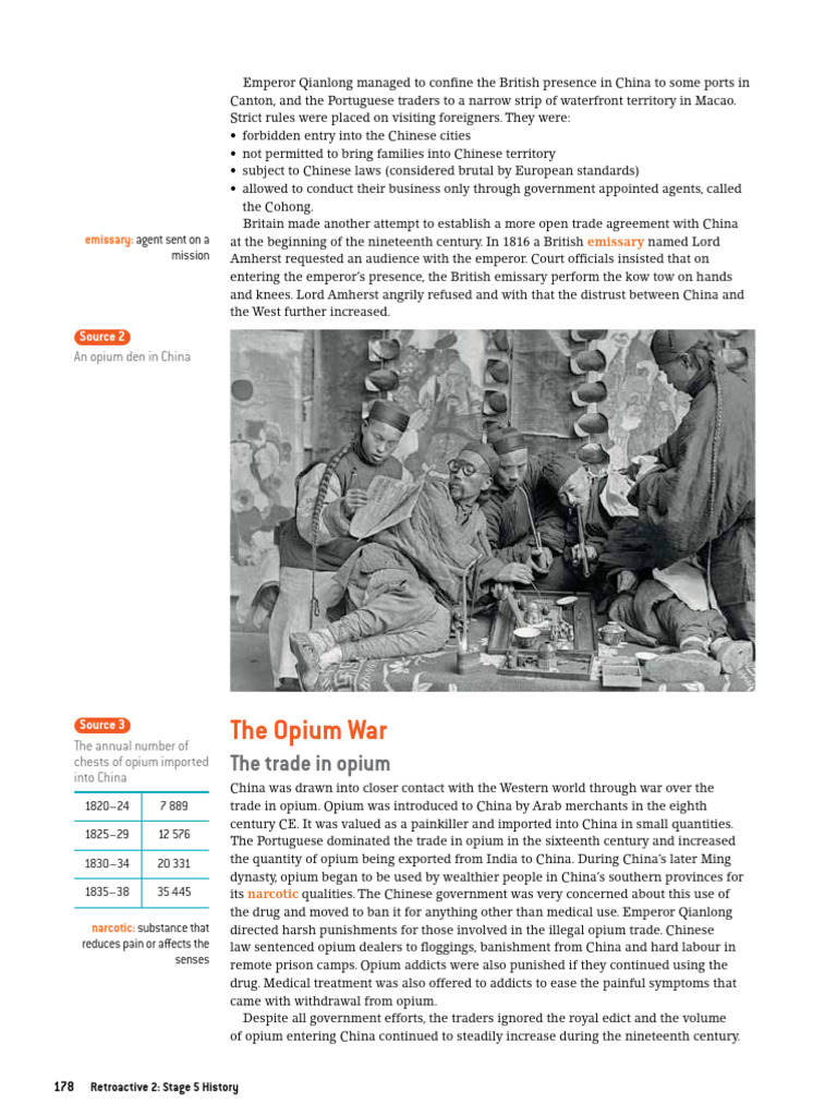 Causes of the First Opium War | PDF | Opium | Substance Dependence