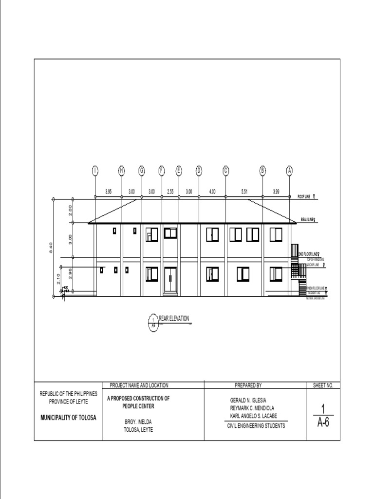 A-6 Elev - Rear | PDF | Queensland Heritage Register | Culture Of Queensland