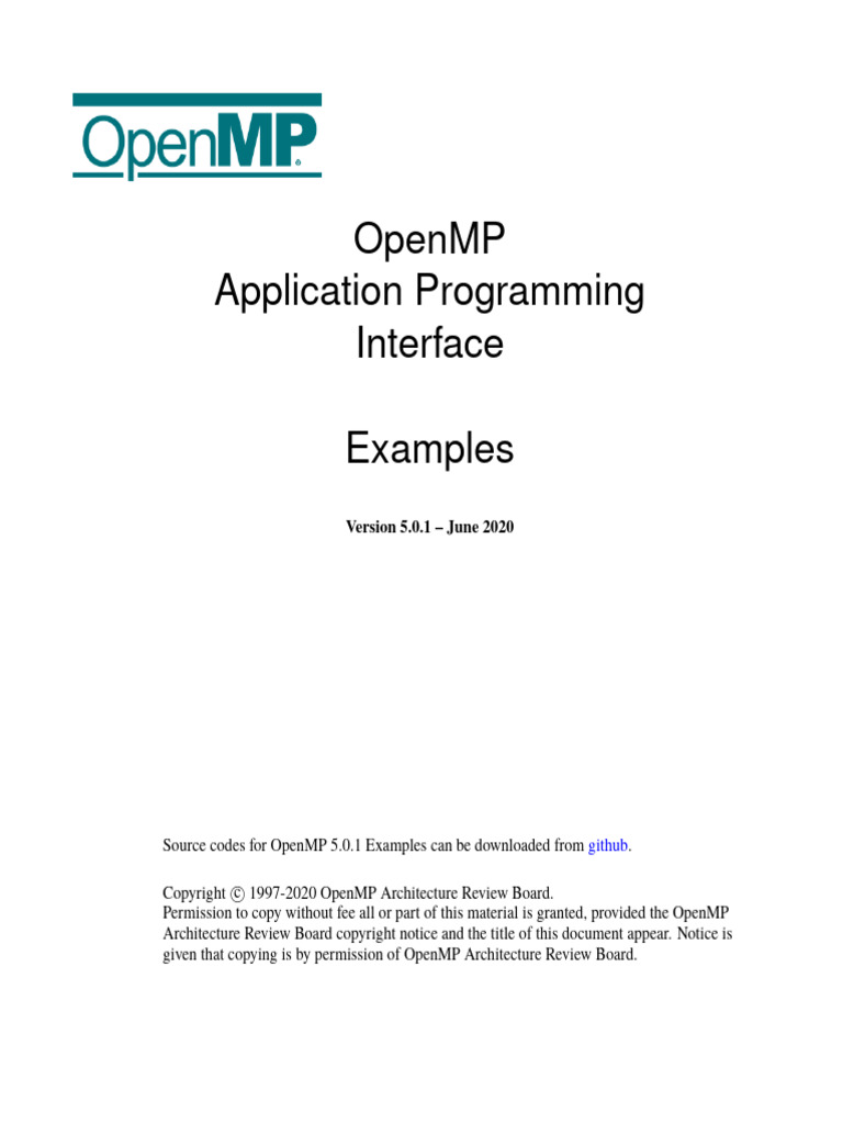 Openmp Examples 5 0 1 | PDF | Control Flow | Software Engineering