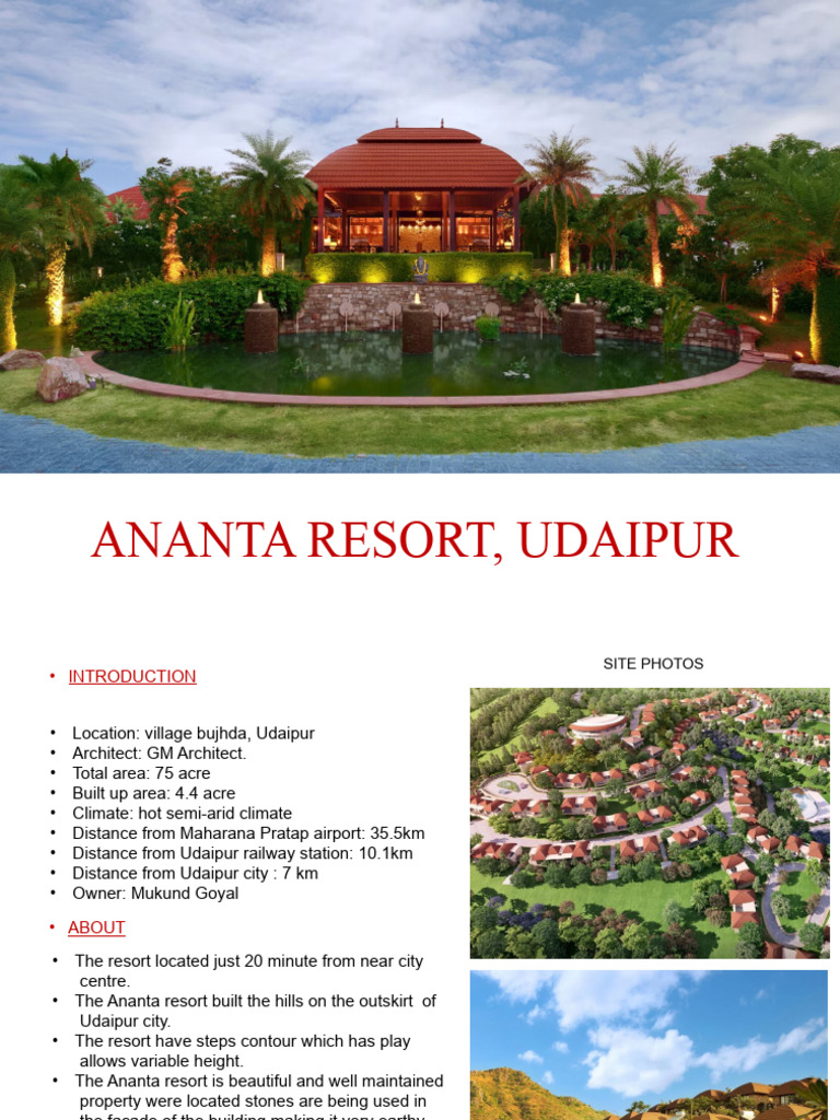 Case Study 1 Ananta Resort | Download Free PDF | Buildings And Structures