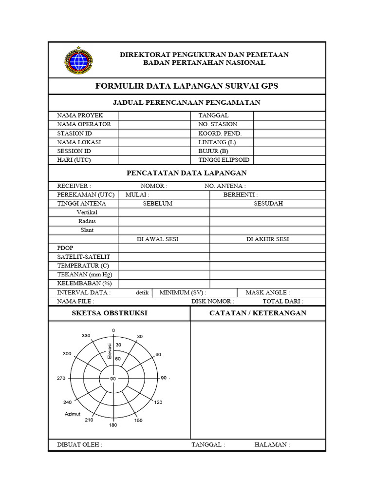 Formulir Gps Pdf