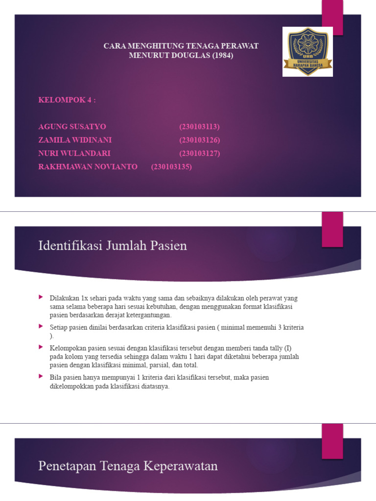 Kel 3 Cara Menghitung Tenaga Perawat | PDF