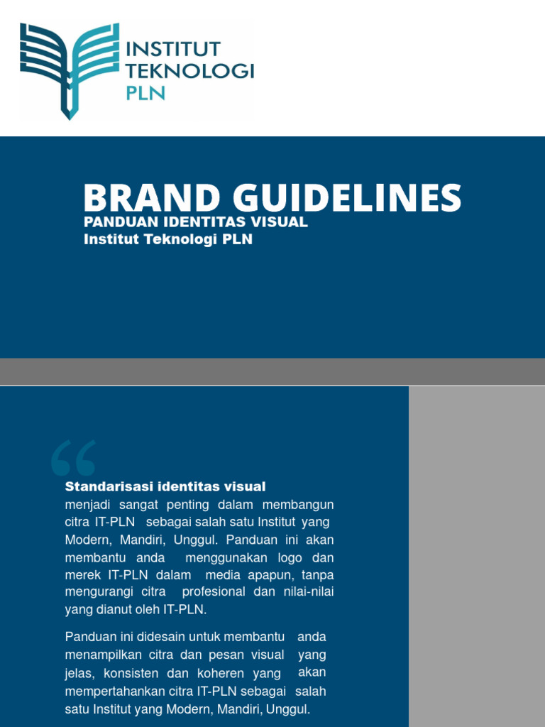 Panduan Identitas Visual IT-PLN | PDF