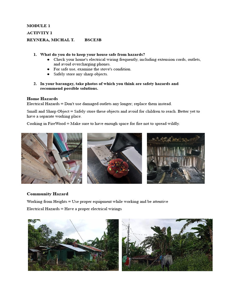 Module 1 - Activity 1 - Reynera Michal T - Bsce3b | PDF