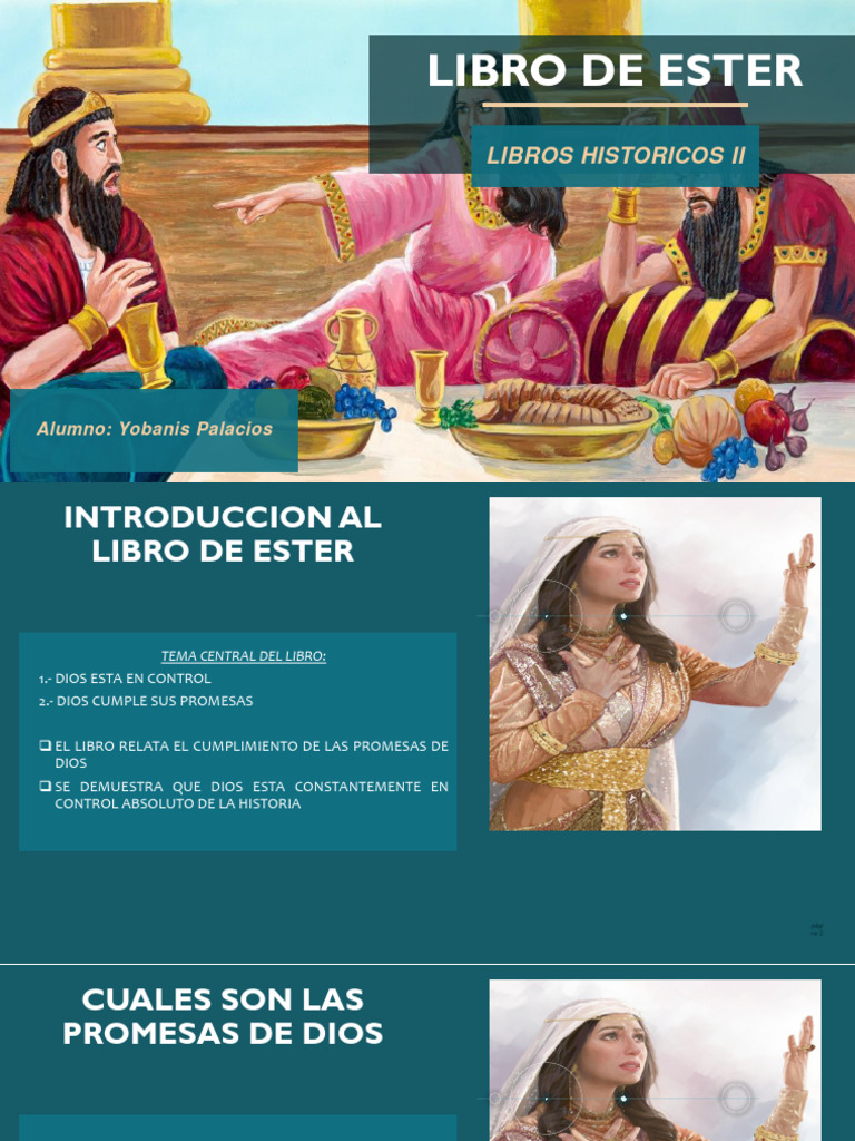 PRESENTACION LIBRO DE ESTER | PDF | Esther | Libro de Ester