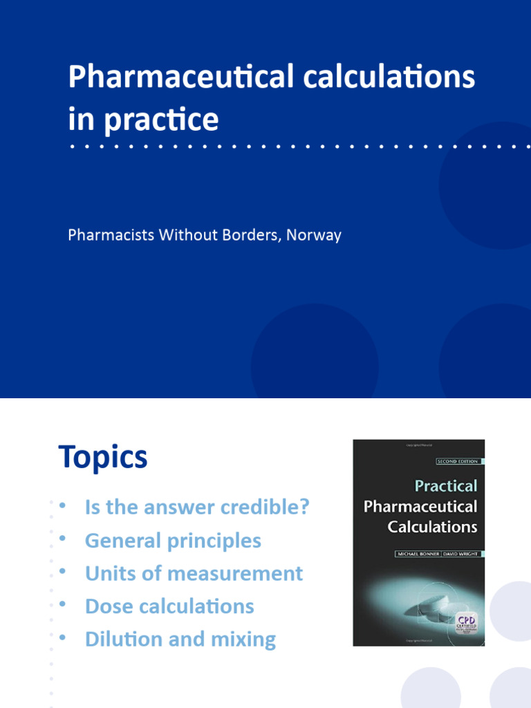 10_Pharmaceutical_calculations_in | PDF | Intravenous Therapy | Litre