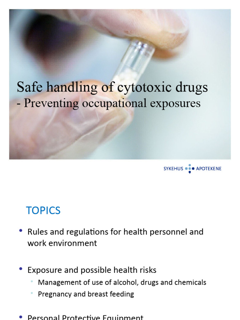 Safehandling of Cytotoxic Drugs 2020 | PDF | Chemotherapy | Pregnancy