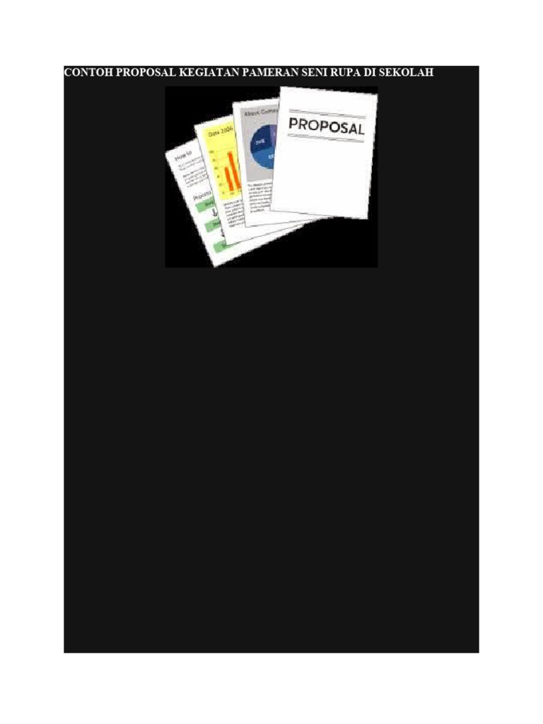 3.4 Contoh Proposal Kegiatan Pameran Seni Rupa Di Sekolah | PDF