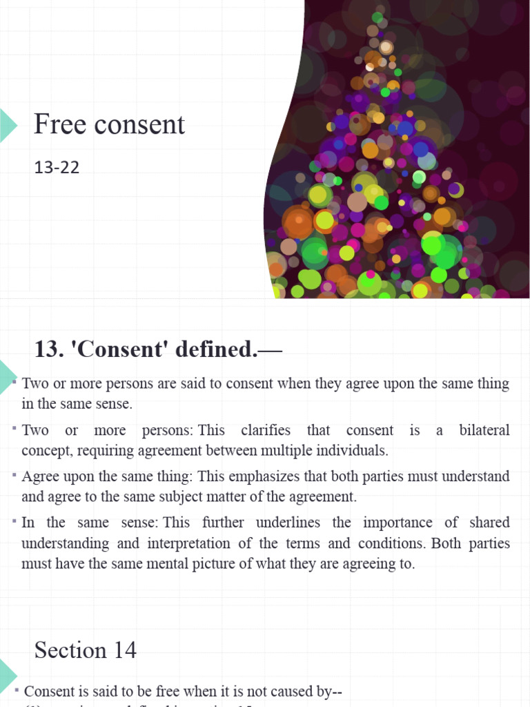 Consent | PDF | Consideration | Private Law