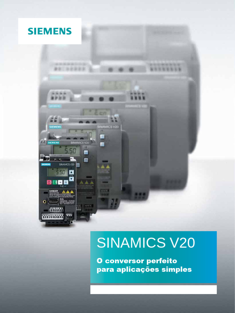 Smartec Siemens InversorSinamicsV20 Catalogo PT | PDF | Motores | Rede de computadores