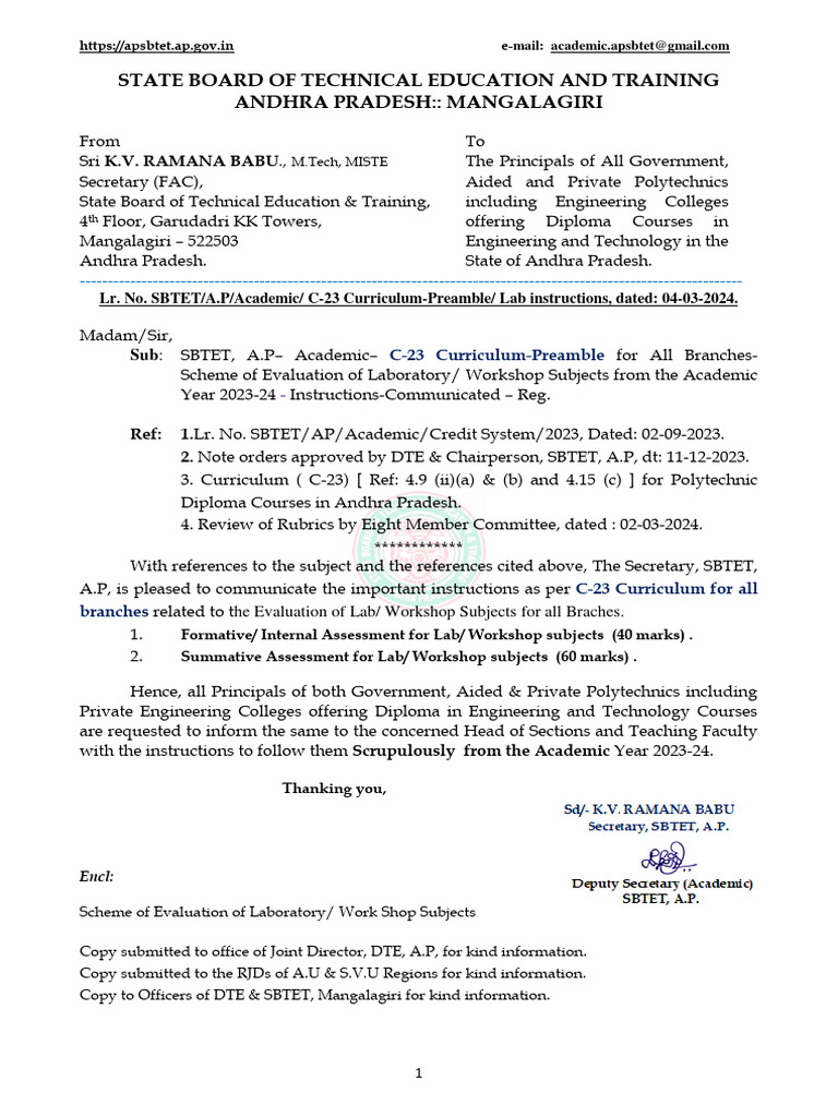 C23 - Lab Rubrics - 2023-24 | PDF | Experiment | Laboratories