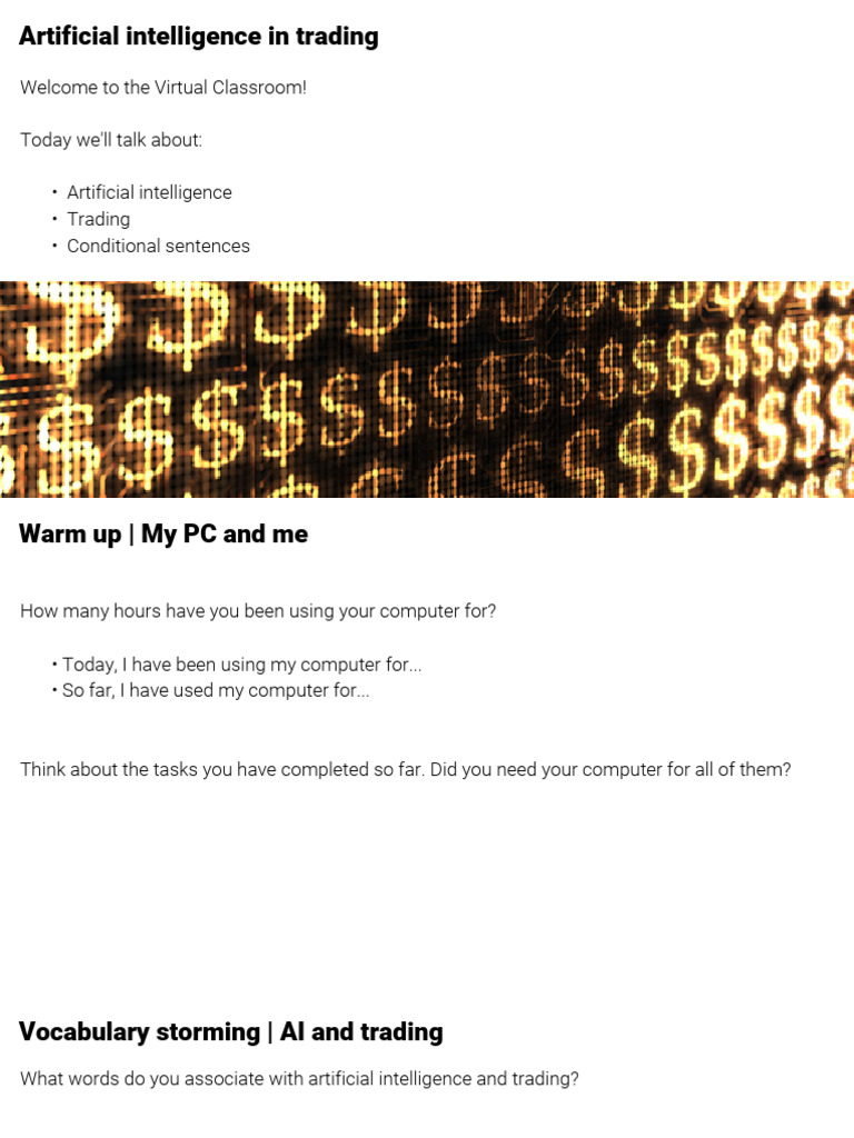 AI Innovations in Trading Strategies | PDF | Artificial Intelligence ...