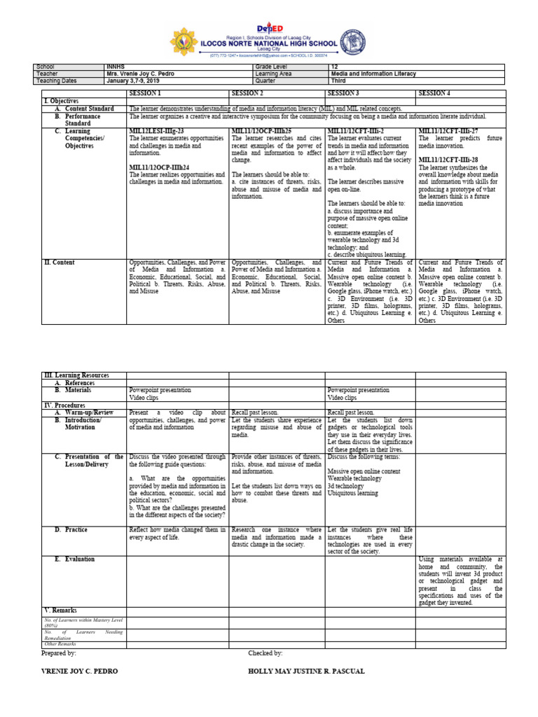 DLL Week 6 | PDF | Learning | Educational Technology
