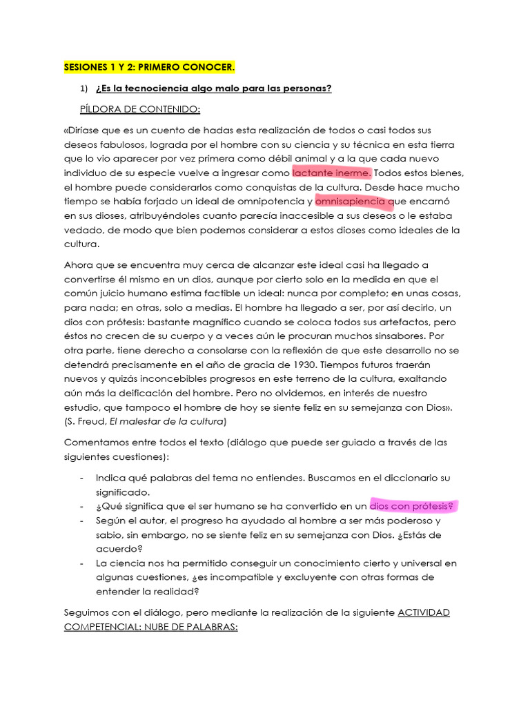 Reli Sesión 1 | PDF