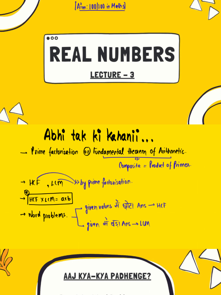 Real Numbers Lec-3 | PDF