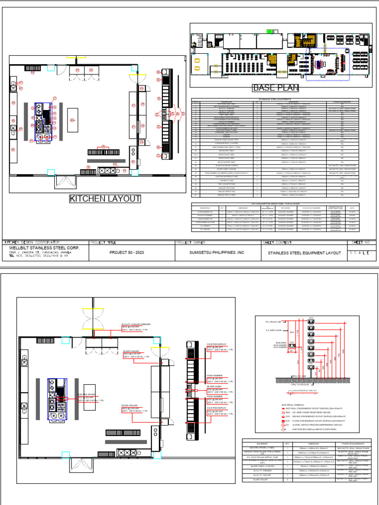Kitchen Option 1.2 (Waterline - Drainage-Electrical - Stab-Out Layout ...