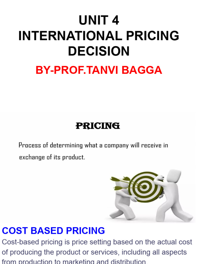 Unit 4 Im | PDF | Letter Of Credit | Pricing