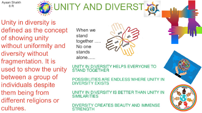 Poster On Unity in Diversity Ayaan Shaikh | PDF